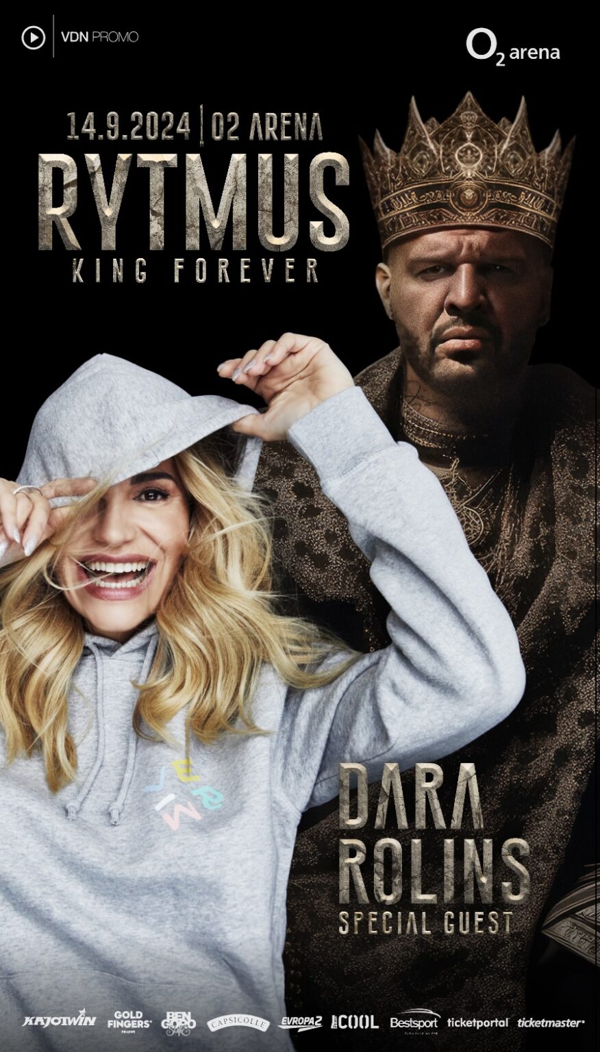 Rytmus will sit on his throne in the O2 arena on 14/09/2024 and reveal ...