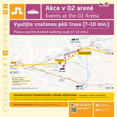 Jak se k nám dostanete – O2 arena